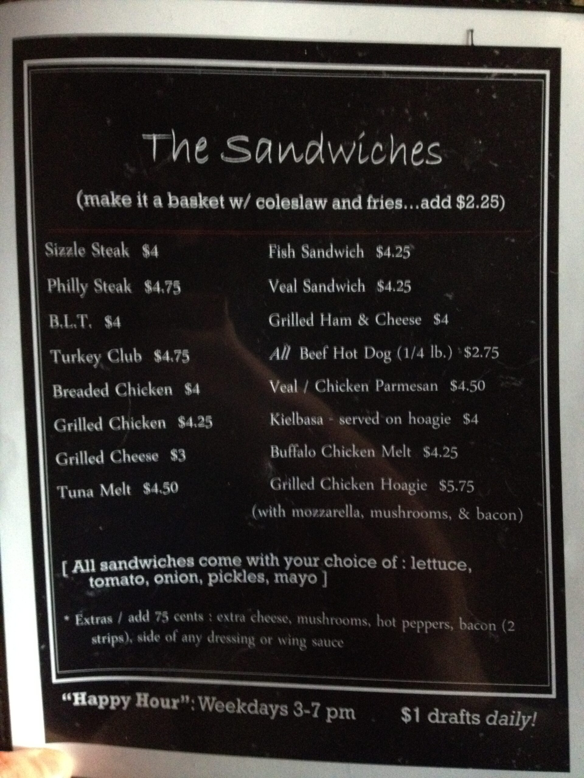 The Annex Menu - a Pictorial - The 411 From 406